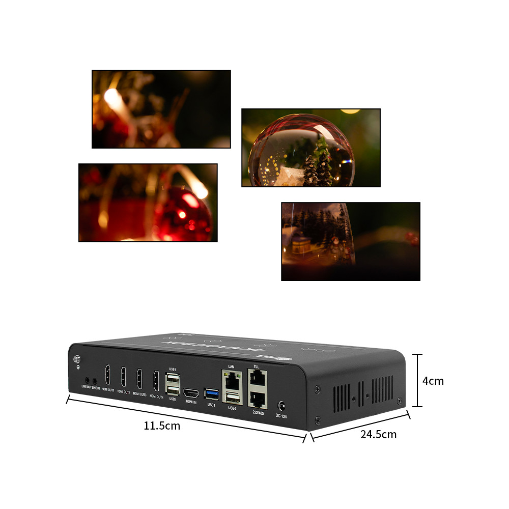 Multi-Screen Splicing for Advertising and Surveillance Ultra HDMI 2.0x1 HD 4k 2x2 video wall ...