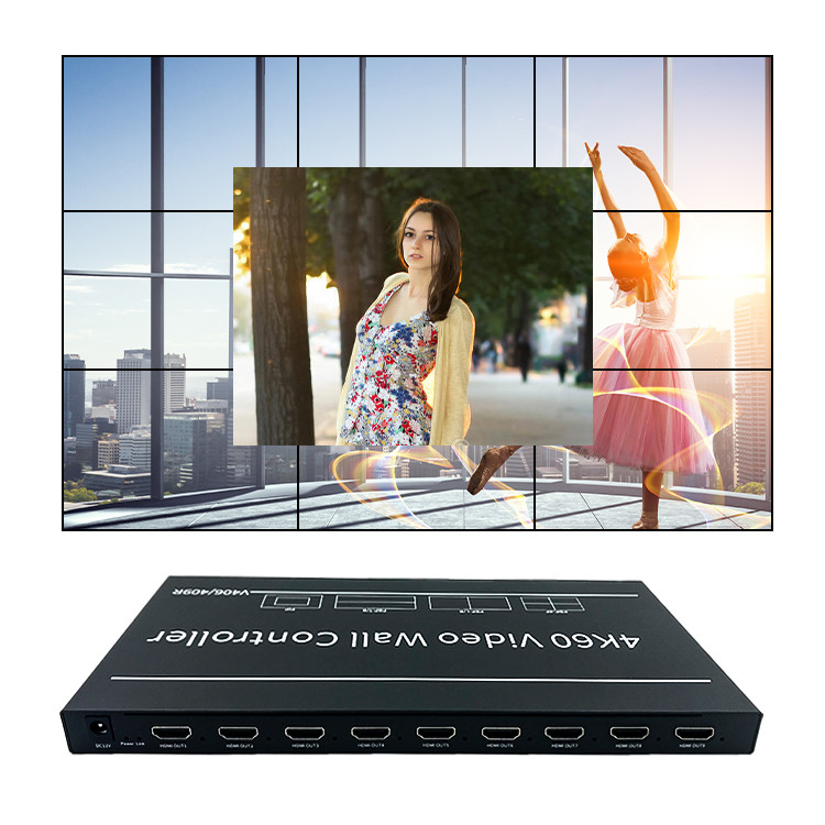 4K Video Wall Processor with 4-in 9-out & Seamless Switching