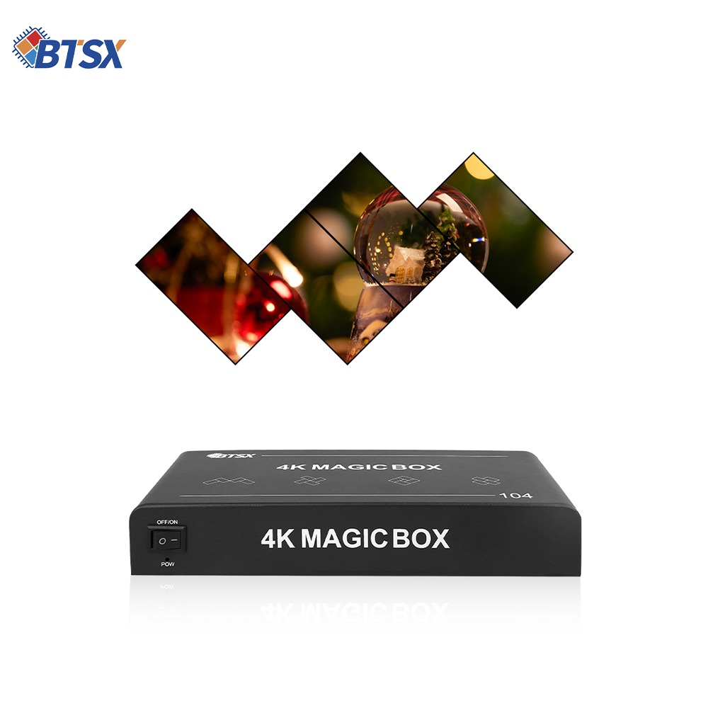 4K60 Video Wall Controller with Multi-Layer Overlay and RS232/RS485/TTL ...